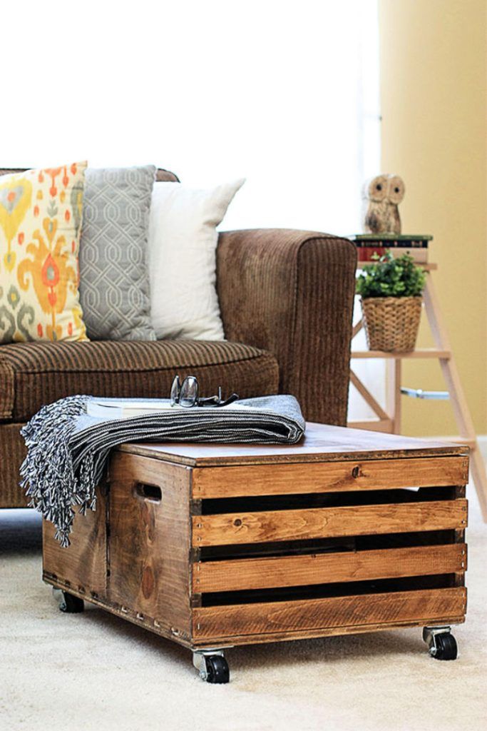 30 DIY Wooden Crate Decorating Ideas - Lost At E Minor