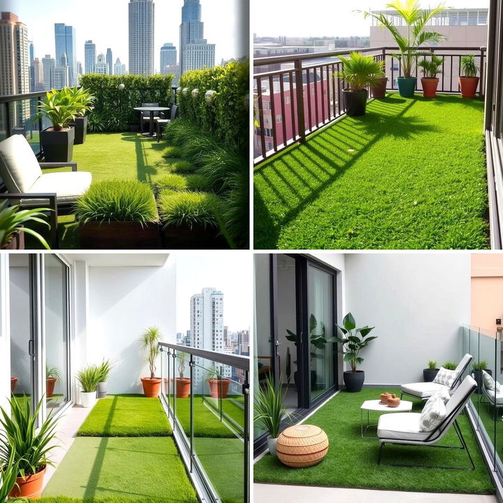 22 Artificial Grass Balcony Designs for Urban Greenery - Lost At E Minor
