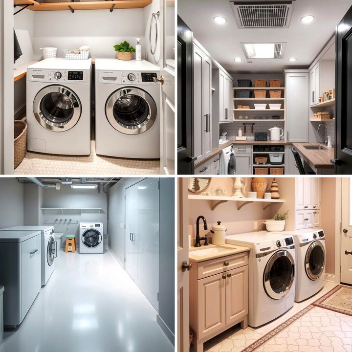 22 Basement Laundry Room Ideas for Efficient Utility Spaces - Lost At E ...