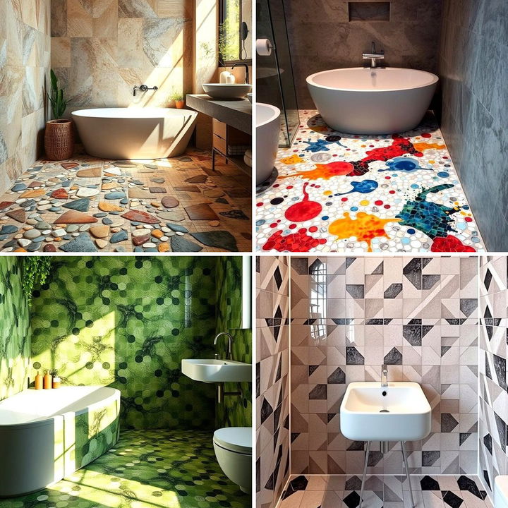 22 Bathroom Mosaic Floor Tile Ideas: Transform Your Space - Lost At E Minor