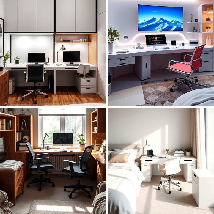22 Bedroom Office Ideas to Create a Productive Workspace - Lost At E Minor