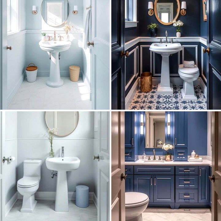 22 Blue Powder Room Designs for a Bold Small Space Makeover - Lost At E ...
