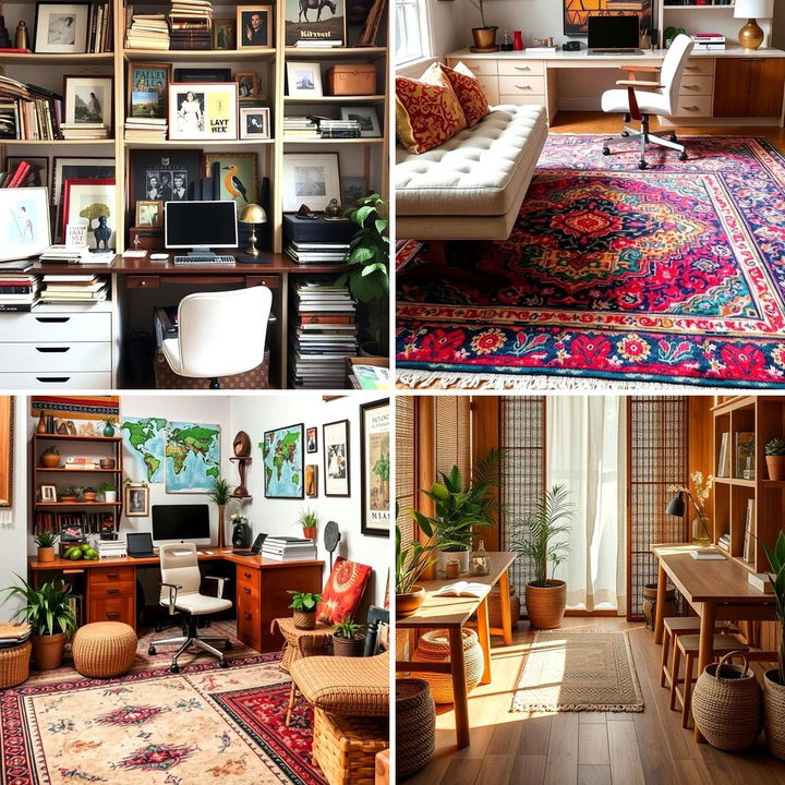22 Bohemian Home Office Ideas for a Creative Workspace - Lost At E Minor