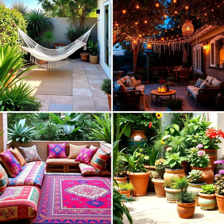 22 Boho Patio Ideas for Bohemian Outdoor Relaxation - Lost At E Minor