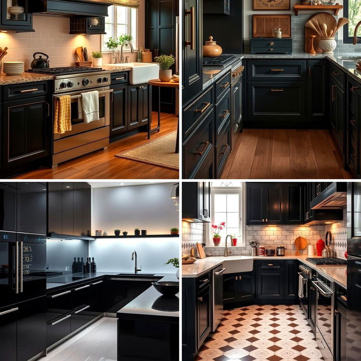 22 Bold Kitchens Featuring Sleek Black Cabinet Designs - Lost At E Minor