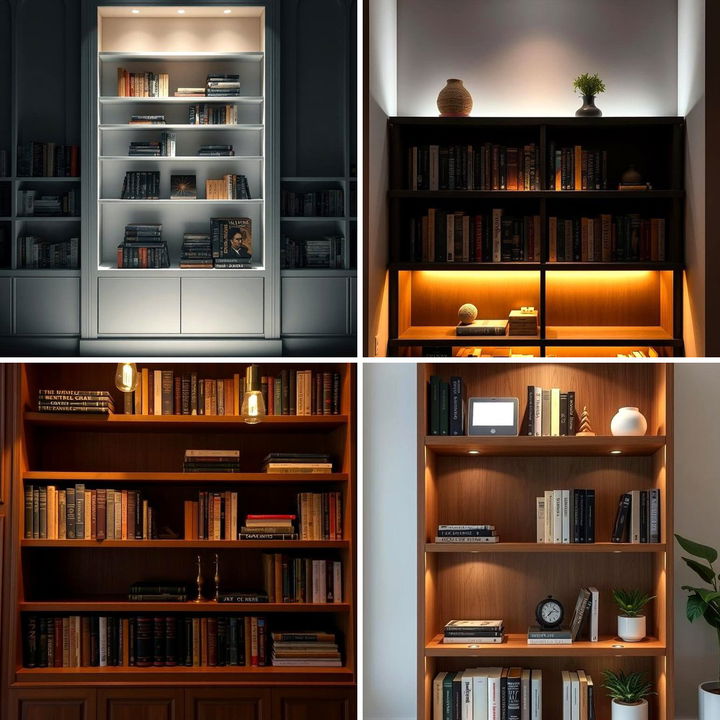 22 Bookshelf Lighting Ideas to Showcase Your Collection - Lost At E Minor