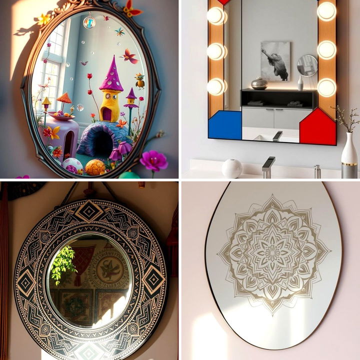 22 Creative Mirror Painting Ideas for Unique Wall Art Decor - Lost At E ...