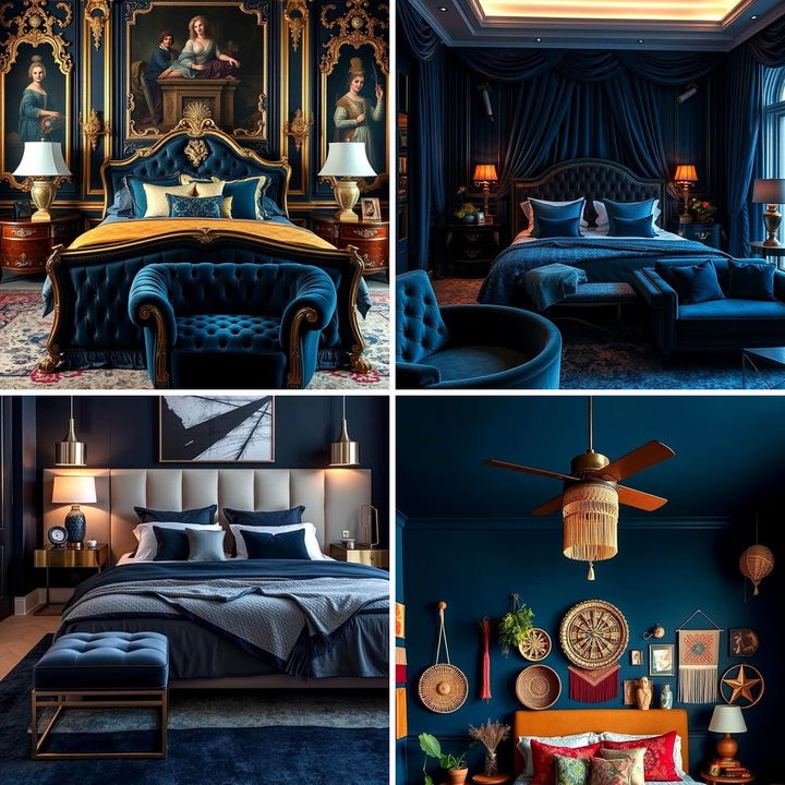 22 Dark Blue Bedroom Ideas for Serene Sleep Spaces - Lost At E Minor