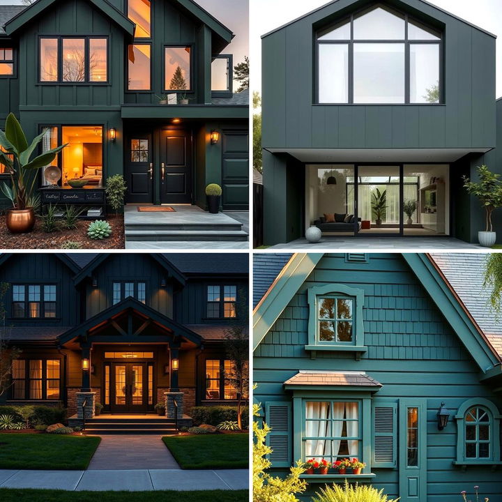 22 Dark Green Exterior Paint Schemes for Curb Appeal - Lost At E Minor