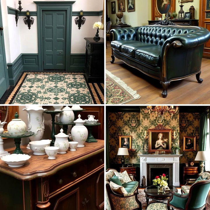 22 Dark Green Victorian Living Room Ideas for Moody Elegance - Lost At ...