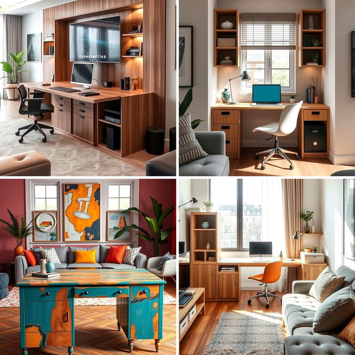 22 Desk in Living Room Ideas to Maximize Space and Style - Lost At E Minor