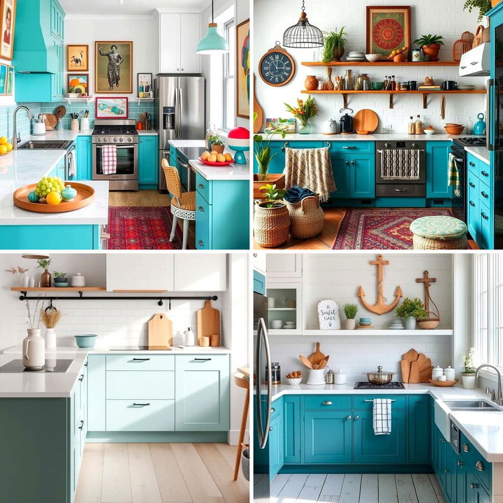 22 Fresh Teal & White Kitchen Ideas for a Crisp, Modern Look - Lost At ...