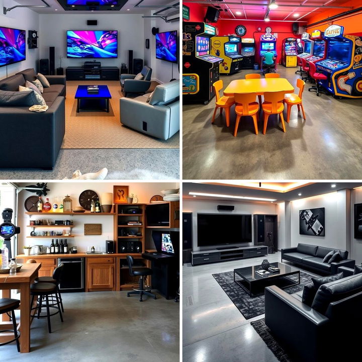 22 Fun Garage Game Room Ideas for Entertainment - Lost At E Minor