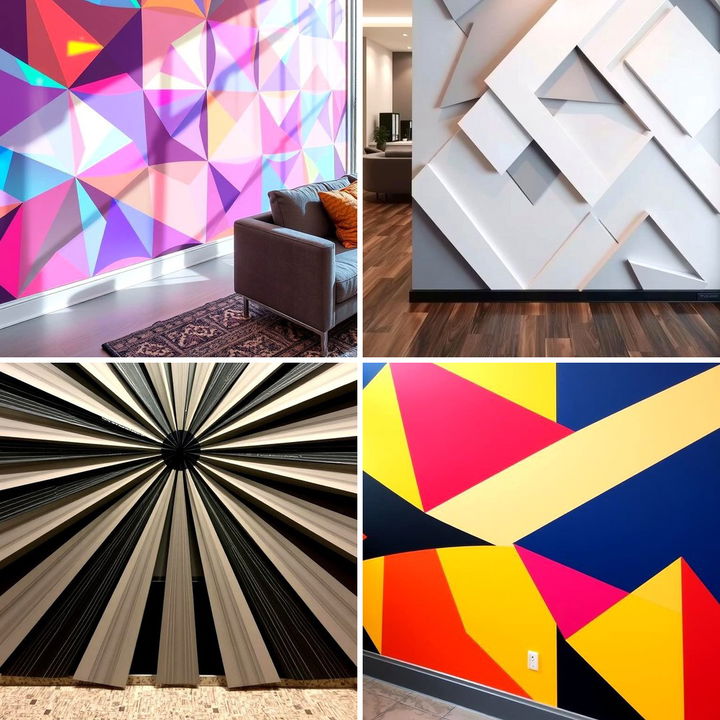 22 Geometric Accent Wall Ideas: Bold & Modern Interior Designs - Lost ...