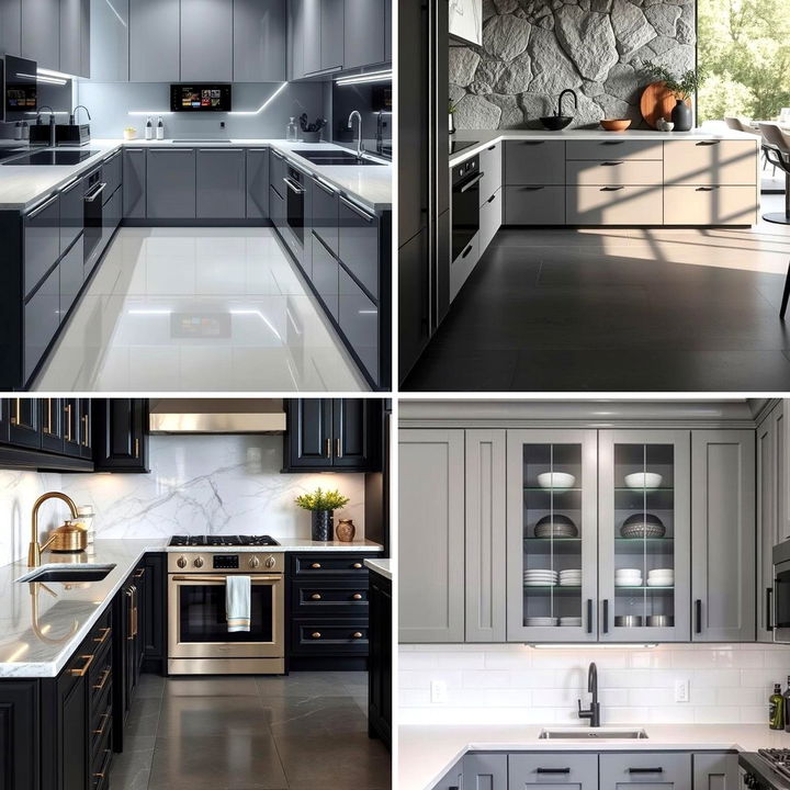 22 Gray and Black Kitchen Design Ideas for Modern Homes - Lost At E Minor
