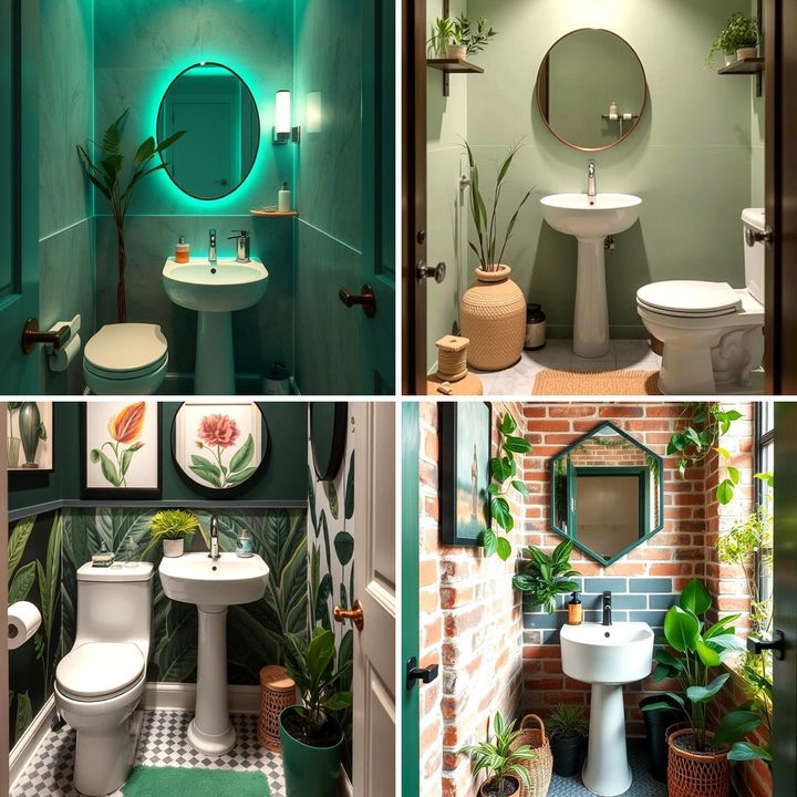 22 Green Powder Room Ideas for Bold and Fresh Designs - Lost At E Minor