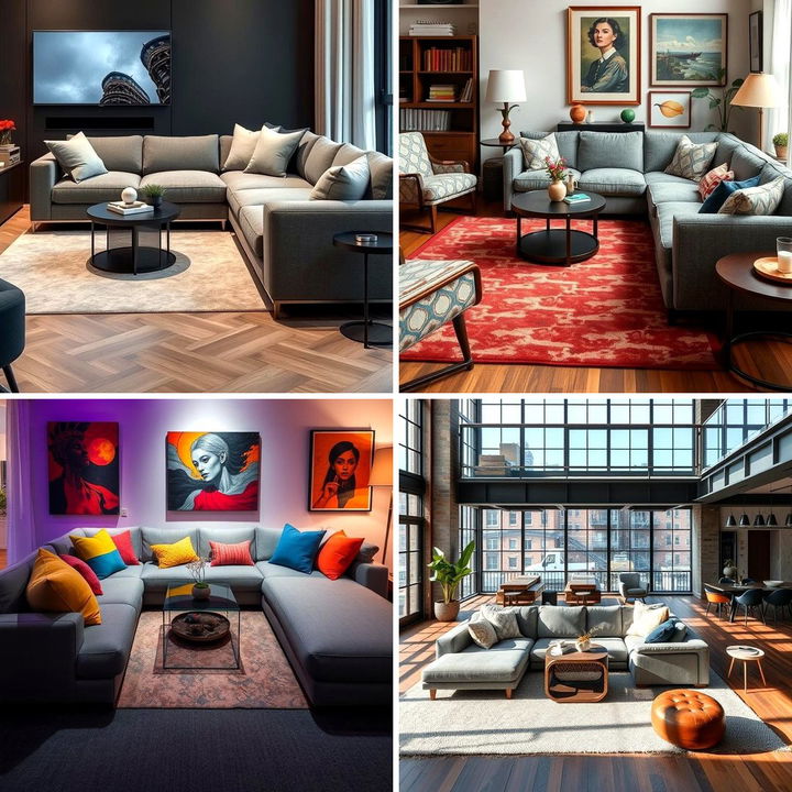 22 Grey Sectional Living Room Ideas for Spacious Comfort - Lost At E Minor