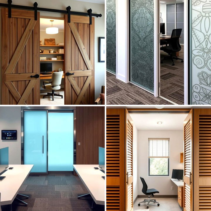 22 Home Office Door Designs to Separate Work from Living Areas - Lost ...