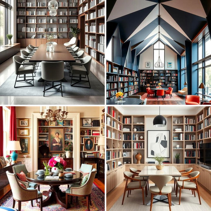 22 Library & Dining Room Combo Ideas for Multifunctional Spaces - Lost ...