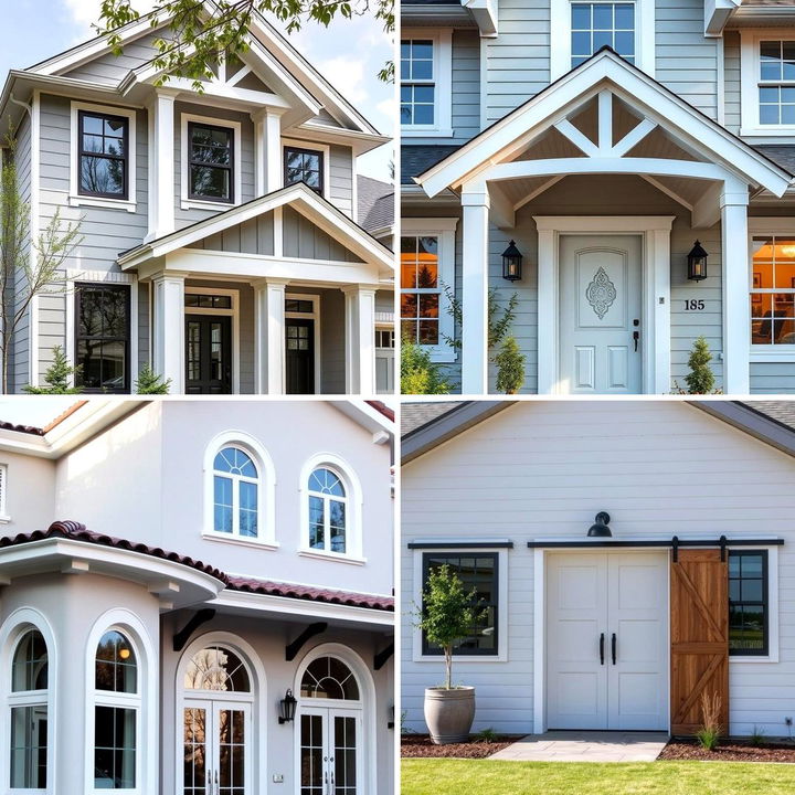 22 Light Grey House with White Trim Design Inspirations - Lost At E Minor