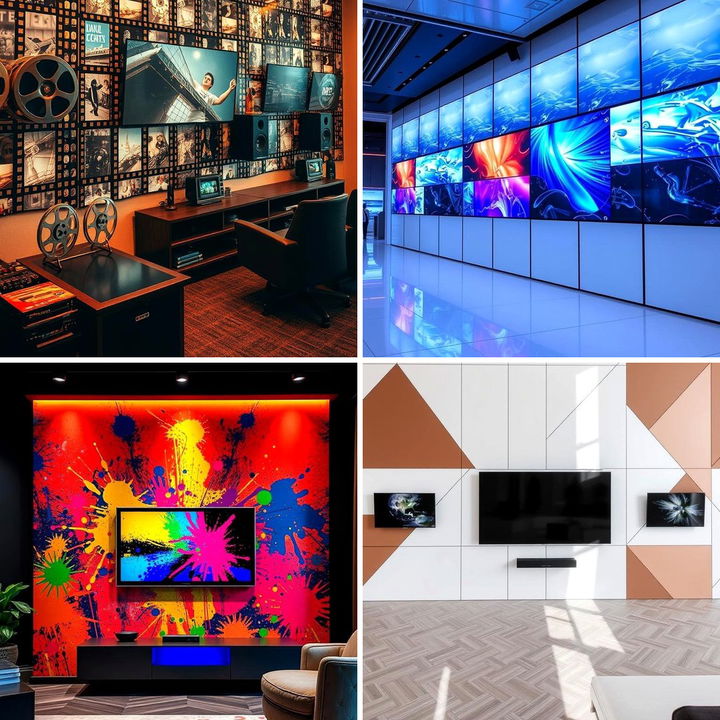 22 Media Wall Ideas to Elevate Your Entertainment Space Design - Lost ...