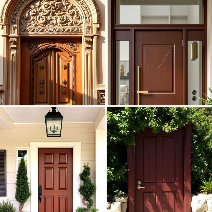 22 Modern Brown Front Door Ideas to Elevate Your Entryway - Lost At E Minor
