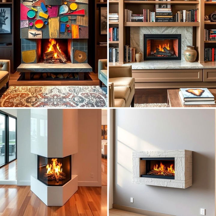 22 Modern 3-Sided Fireplace Ideas for Open Spaces - Lost At E Minor