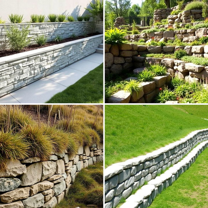 22 Natural Rock Retaining Wall Designs for Landscapes - Lost At E Minor
