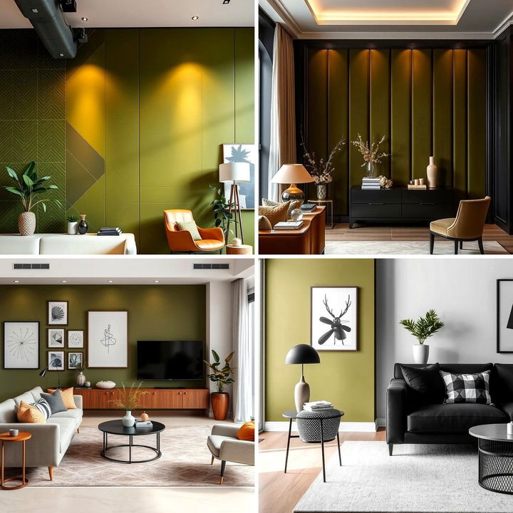 22 Olive Green Accent Wall Designs to Elevate Any Room - Lost At E Minor