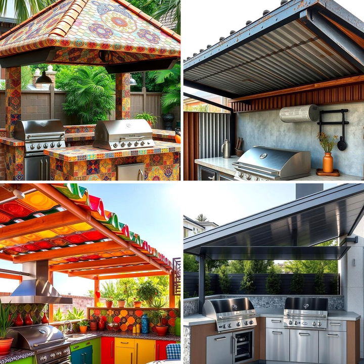 22 Outdoor Kitchen Roof Ideas to Shelter Your Cooking Zone - Lost At E ...