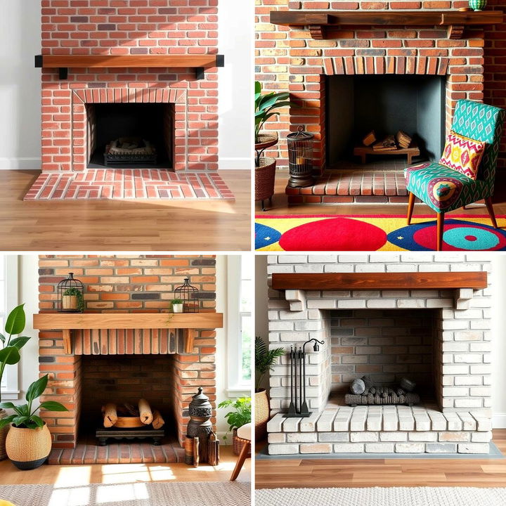 22 Painted Brick Fireplace Ideas to Refresh Your Hearth - Lost At E Minor