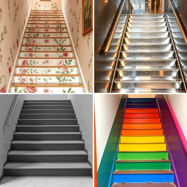 22 Painted Stair Ideas to Transform Your Staircase Design - Lost At E Minor