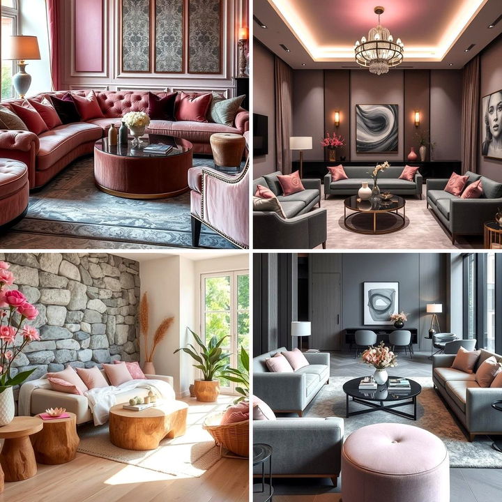 22 Pink & Grey Living Room Ideas for Modern Elegance - Lost At E Minor