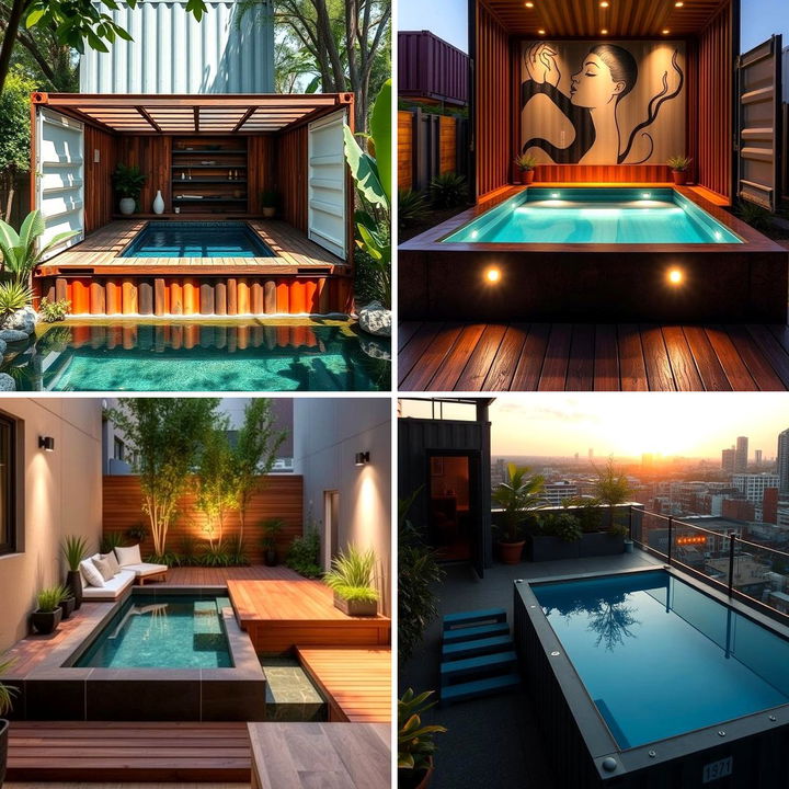 22 Shipping Container Pool Designs for Modern Backyards - Lost At E Minor