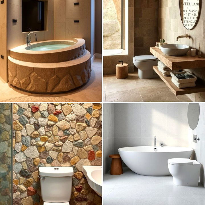 22 Stone Bathroom Design Ideas for a Natural Look - Lost At E Minor