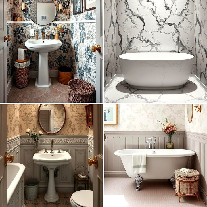 22 Stunning Bathroom Wallpaper Ideas to Refresh Your Space - Lost At E Minor