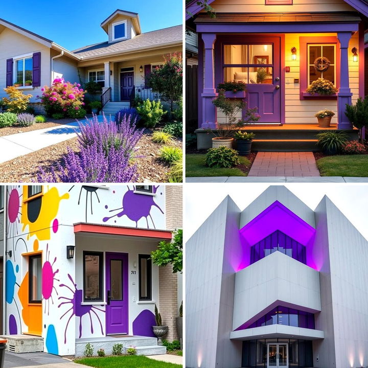 22 Stunning Purple House Exterior Ideas to Boost Curb Appeal - Lost At ...