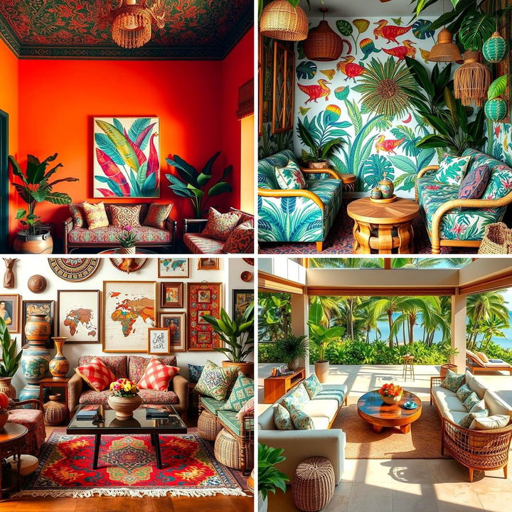 22 Tropical Bohemian Decor Ideas for Vibrant Spaces - Lost At E Minor