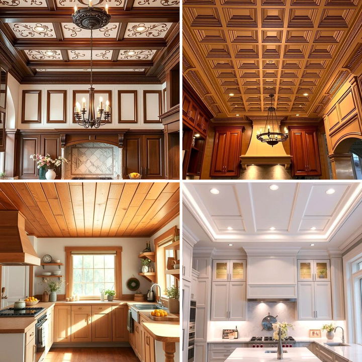 22 Unique Kitchen Ceiling Ideas to Add Architectural Interest - Lost At ...