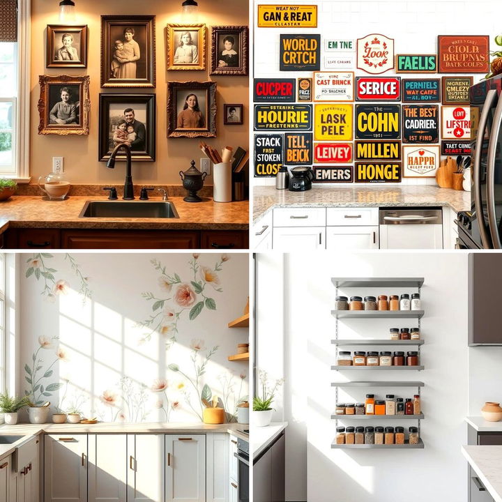 22 Unique Kitchen Wall Decor Ideas: Art & Functional Style - Lost At E ...