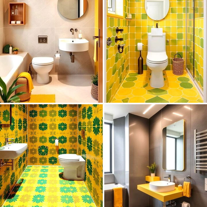 22 Yellow & Green Bathroom Ideas for Fresh Spaces - Lost At E Minor