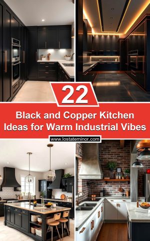 22 Black & Copper Kitchen Ideas for Warm Industrial Vibes - Lost At E Minor