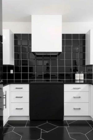 22 Black Kitchen Floor Ideas to Elevate Your Cooking Space Style - Lost ...