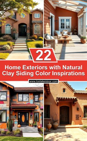 22 Home Exteriors with Natural Clay Siding Color Inspirations - Lost At ...