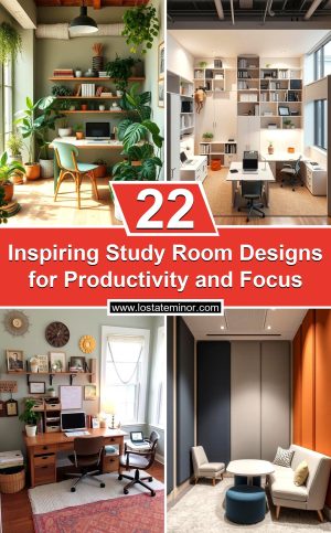 22 Inspiring Study Room Designs for Productivity and Focus - Lost At E ...