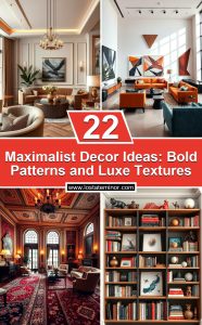 22 Maximalist Decor Ideas: Bold Patterns & Luxe Textures - Lost At E Minor