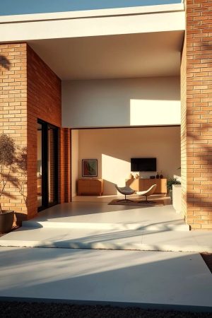 22 Brown Brick Exterior Home Ideas with Modern Flair - Lost At E Minor