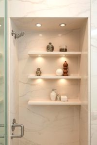 22 Shower Niche Ideas for Organized Bathroom Storage - Lost At E Minor