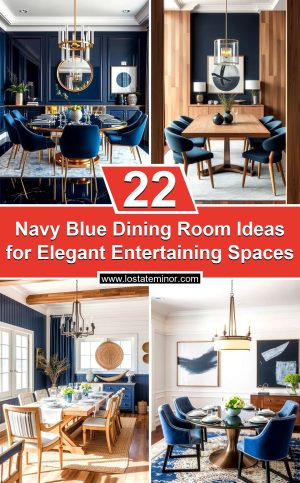 22 Navy Blue Dining Room Ideas for Elegant Entertaining Spaces - Lost ...