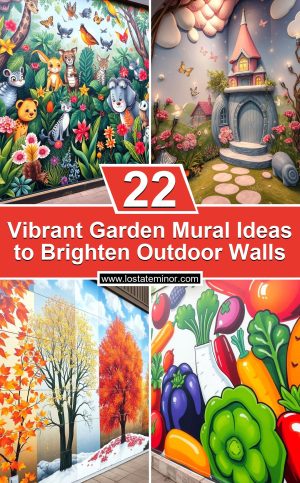 22 Vibrant Garden Mural Ideas to Brighten Outdoor Walls - Lost At E Minor